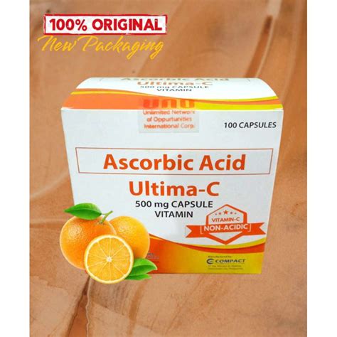 Ascorbic Acid Ultima C New Packaging 100capsules 1boxold Packaging To