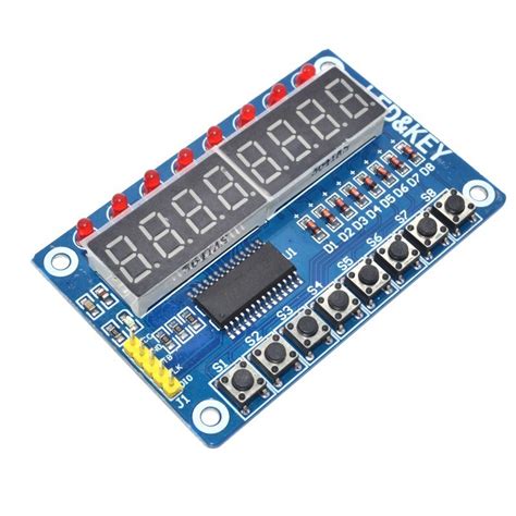 Tm1638 Module Key Display For Avr Arduino New 8 Bit Digital Led Tube 8