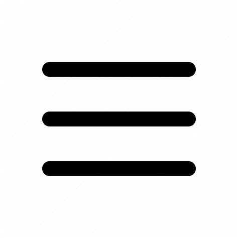 Menu Ui Three Lines Open Bar Hamburger Menu Icon Download On Iconfinder