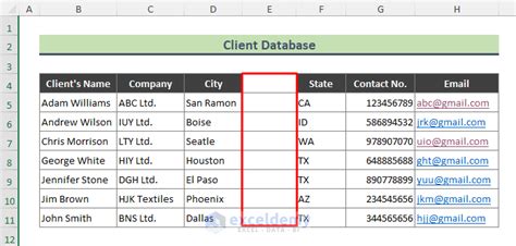 How To Create A Client Database In Excel Easy Steps Exceldemy