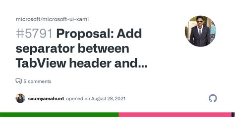 Proposal Add Separator Between Tabview Header And Tabs Issue Microsoft Microsoft Ui