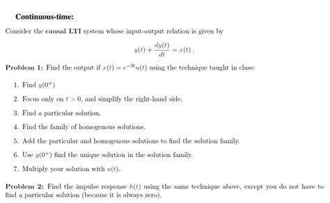 Solved Consider The Causal LTI System Whose Input Output Chegg Com