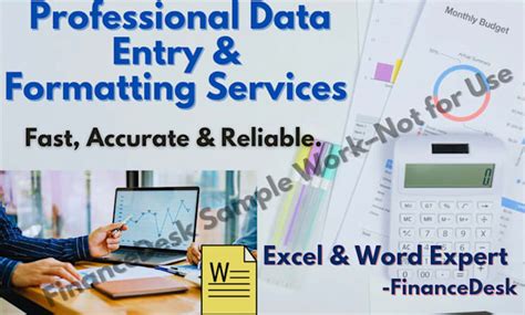 Do Entry Formatting And File Conversion In Excel And Word By Financedesk Fiverr