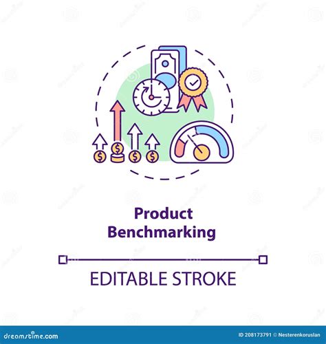 Product Benchmarking Concept Icon Stock Vector Illustration Of Manufacturing Indicator 208173791