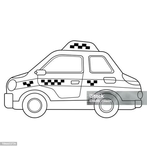 만화 자동차의 색칠 페이지 개요 택시 어린이를위한 이미지 전송 또는 차량 벡터 아이들을위한 색칠 공부 책 0명에 대한 스톡 벡터 아트 및 기타 이미지 Istock