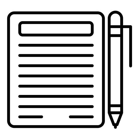 Contract Line Icon 14722398 Vector Art At Vecteezy