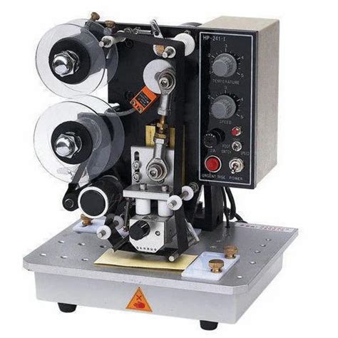 Kosha Sealpack Hot Foil Batch Coding Machine Model Namenumber Hp 241