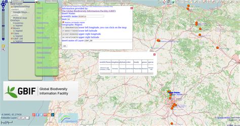 OpenWebGIS Is Free Online GIS New Feature Of OpenWebGIS Mapping Data From GBIF And New
