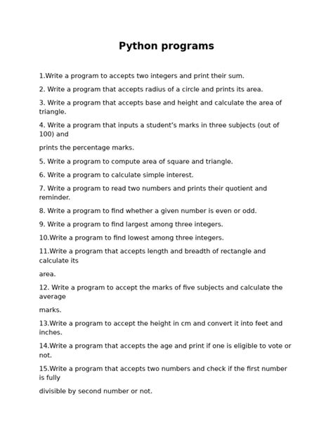 Python Programming Class 11 Practical File Pdf