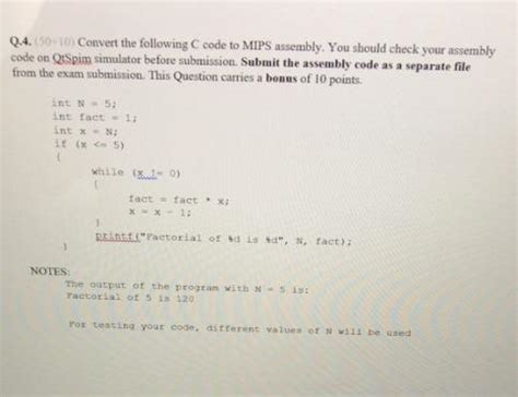 Solved Q To Convert The Following Code To MIPS Chegg