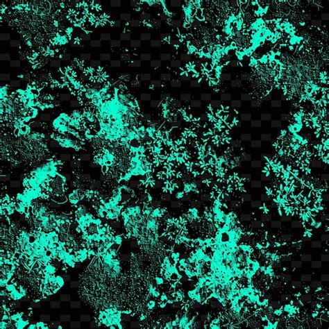 Premium Psd Moss Texture With Irregular Clustered And Dense Pattern Comb Png Creative Overlay