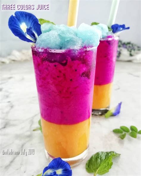 Resep Jus Tiga Warna Enak Segar Dan Mudah Dibuat