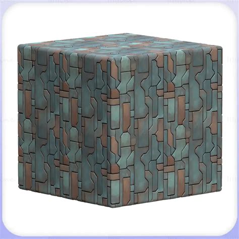 Stylized Metal Panels Seamless Texture