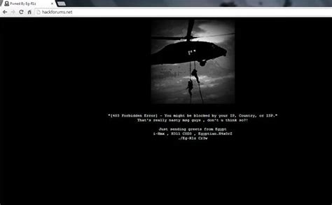 Popular Hackforums Website Defaced By Egyptian Hacker