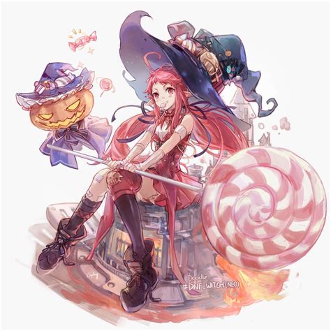 Mage Female Mage And Witch Dungeon And Fighter Drawn By Csyday