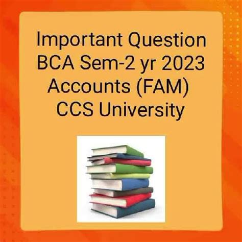 Important Questions Of Fam Subject Bca Sem 2 Viral Bca Class Ccsu Exam Gzbgyan Youtube