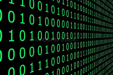 Green Binary Code On A Black Background A Concept Of Coding Stock Photo Image Of Number