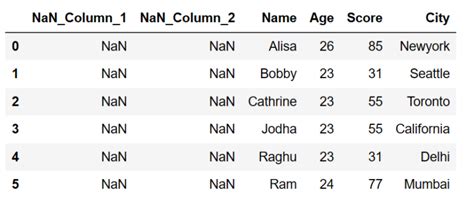 Assign Or Add An Empty Or Null Column To The Dataframe In Pandas