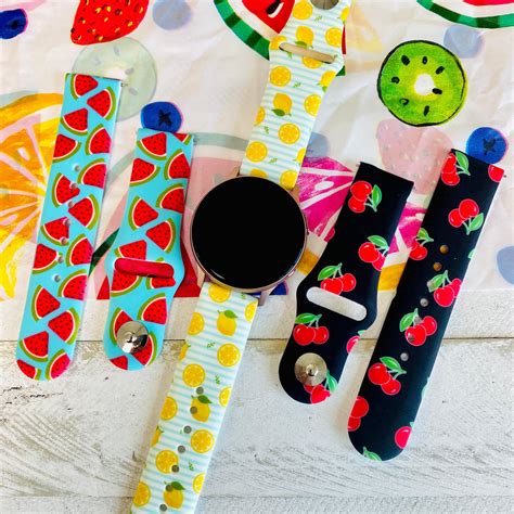 Fancy Fruit Samsung Galaxy Watch Band Print Silicone Fancy Bands
