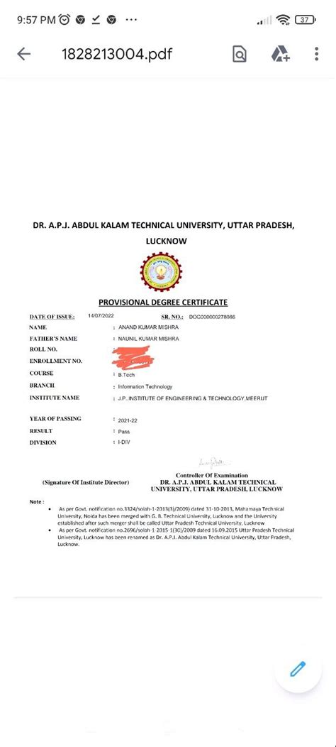 Finally Completed My B Tech Anand Kumar Mishra