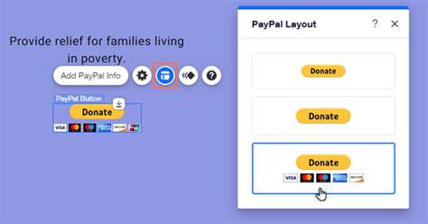 wix editor adding and setting up a paypal donate button help center