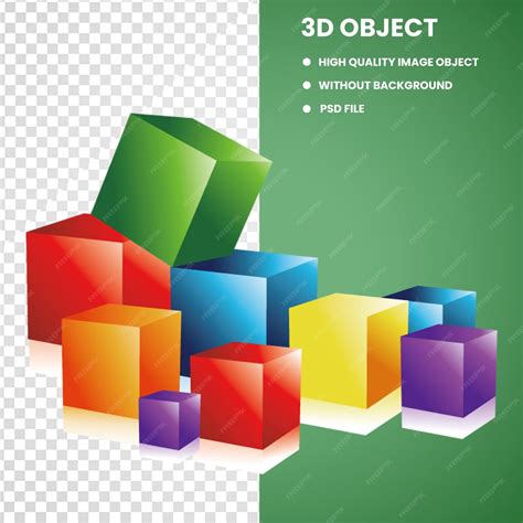 Premium Psd Colored Block