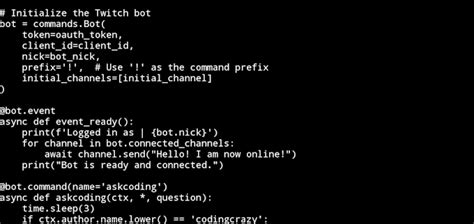 Build A Custom Twitch Bot By Codingcrazy Fiverr