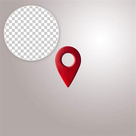 Premium PSD 3d Red Map Pointer Icon Isolated On Transparent Background