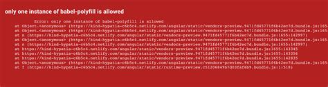 Only One Instance Of Babel Polyfill Is Allowed Error · Issue 77