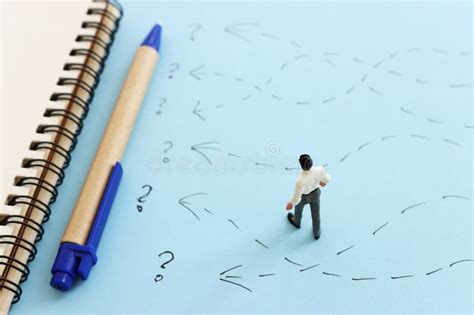 concept image of man thinking about solving a problem and looking for a