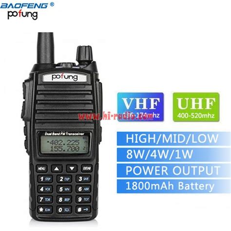 Newest Baofeng Pofung UV Power Levels High Output Watt Ham Radio Walkie Talkie