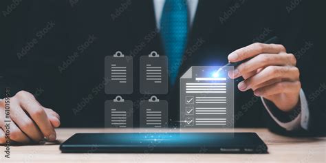 Auditor Checking Office Documents Management Of Important Document Storage Of Organization Erp