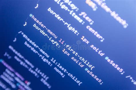 Wordpress Theme Code Close Up Stock Image Image Of Design Application 200873815