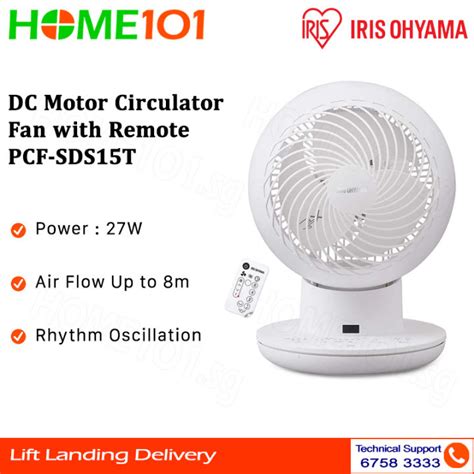 Iris Ohyama DC Motor Circulator Fan With Remote PCF SDS15T Lazada Singapore