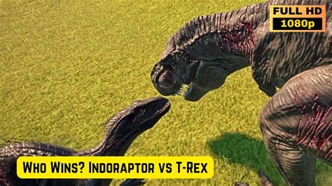 Who Wins Indoraptor Vs T Rex Jurassic World Evolution Youtube