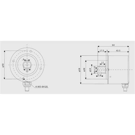 Phidgets Rotary Encoder Arbre Solide 12mm 1000cpr Avec Index Robotshop