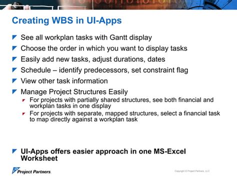 Easily Create Your Project Wbs In Ms Excel With Simple Forward Scheduling Using Project Partners