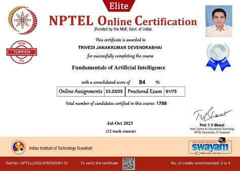 dr janak trivedi on linkedin nptel fundamental artificialintelligence elite iitguwahati