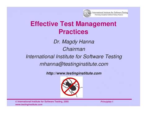 pdf effective test management practices qa courses · pdf