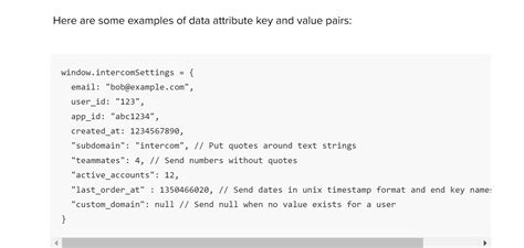Custom Attribute Key Value Pairs In Windowintercom Or Tercomsettings Community
