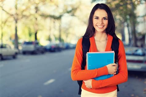 Adolescente Sonrisa Estudiante Universitario Mujer Mujer Adulto
