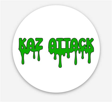 Kazattack Logo Sticker 2 Circle Sticker Urban Chic Threads