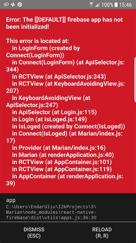 Firebase App Has Not Been Initialized · Issue 3324 · Invertasereact