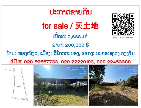 ທີ່ດິນ ແລະ ບ້ານ ພ້ອມຂາຍ Land And House For Sales
