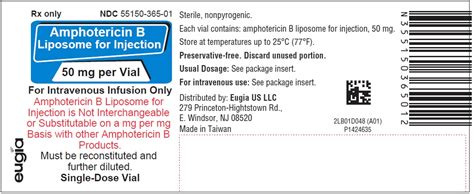 Dailymed Amphotericin B Injection Powder Lyophilized For Solution