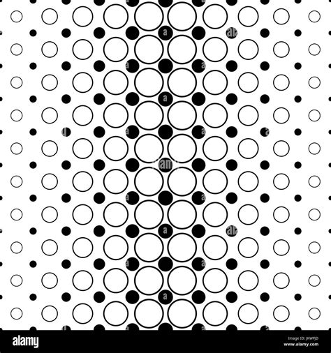 Monochromatic Circle Pattern Abstract Geometrical Background Graphic From Dots And Circles