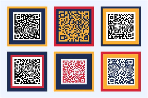QR Code Scan Icon Set For Smartphone Scanning Marketing Mobile App Collection Of Modern