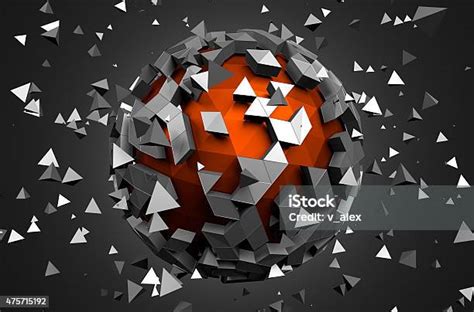 추상적임 3d 렌더링을 저해상 폴리 소절이 혼란스러운 구조 구에 대한 스톡 사진 및 기타 이미지 구 로우 폴리곤 모델링 3차원 형태 Istock