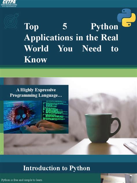 Top 5 Python Applications In The Real World You Need To Know Pdf