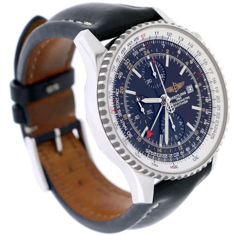 Breitling Navitimer World 46mm Chronograph Gmt Automatic Stainless Ste